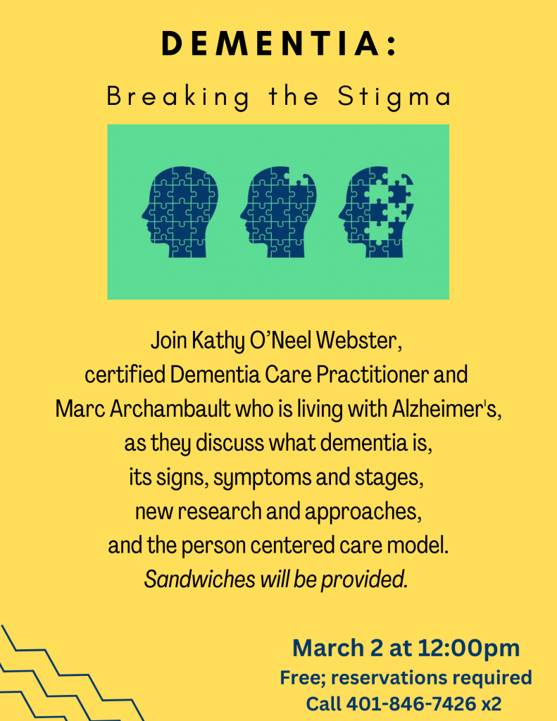 Dementia: Breaking the Stigma - Edward King House Senior Center