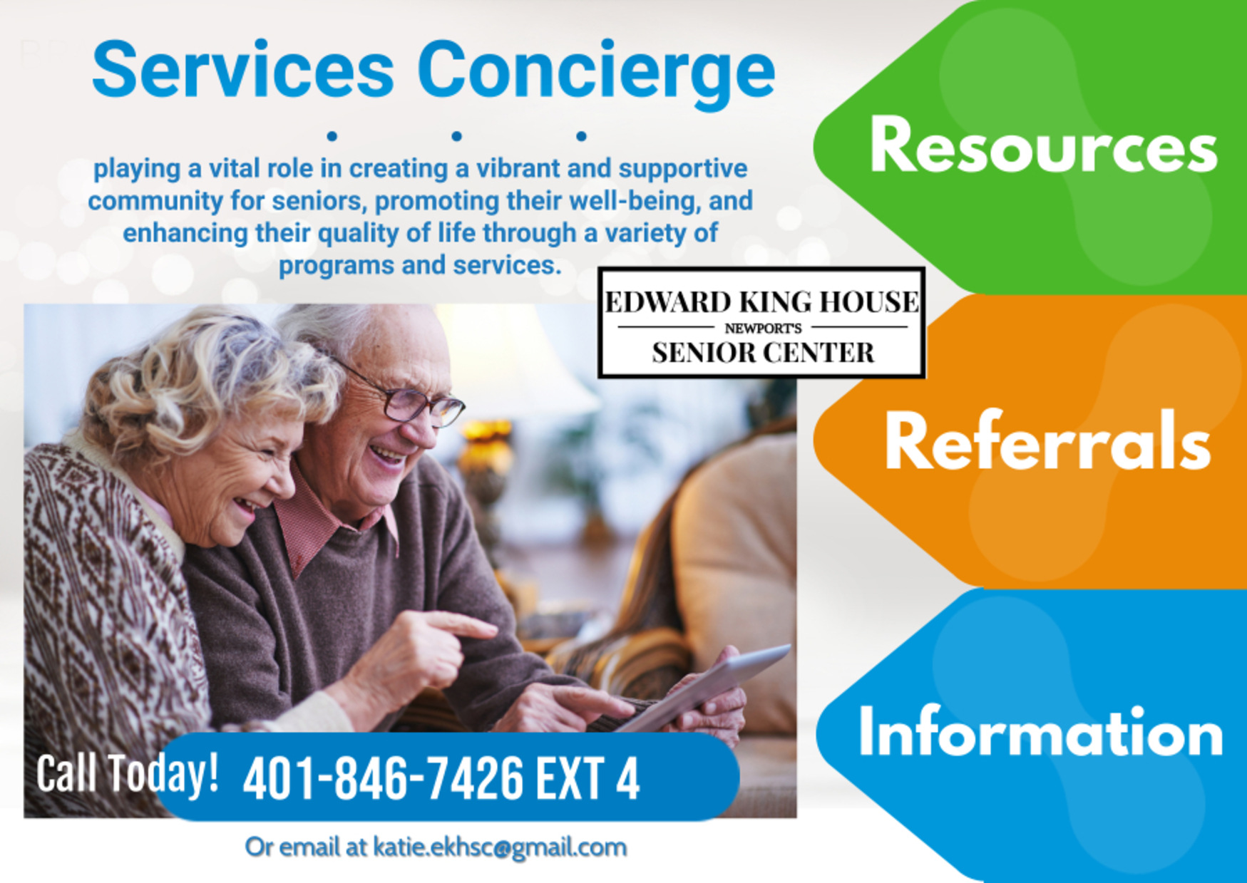 Services/Resources - Edward King House Senior Center